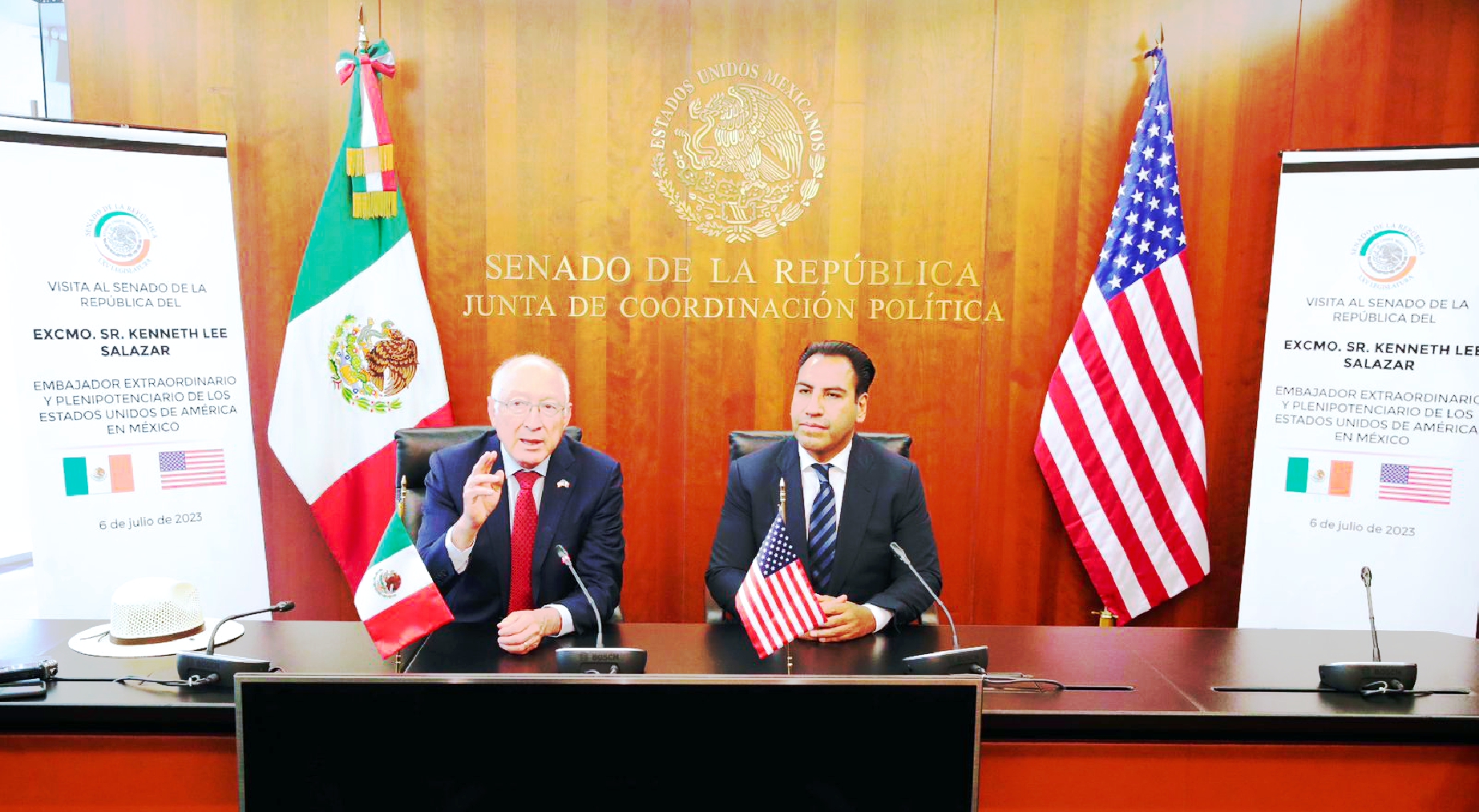 Se reúnen Eduardo Ramírez y Ken Salazar: afinan cooperación bilateral ...